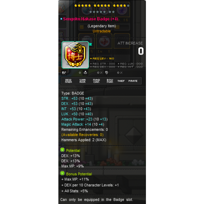 Maplestory 2nd Pendant Slot